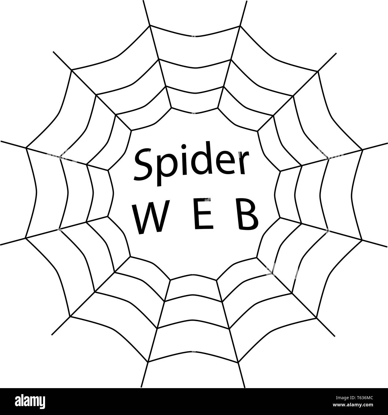 Vector spider web icon illustration design Stock Vector Image & Art - Alamy