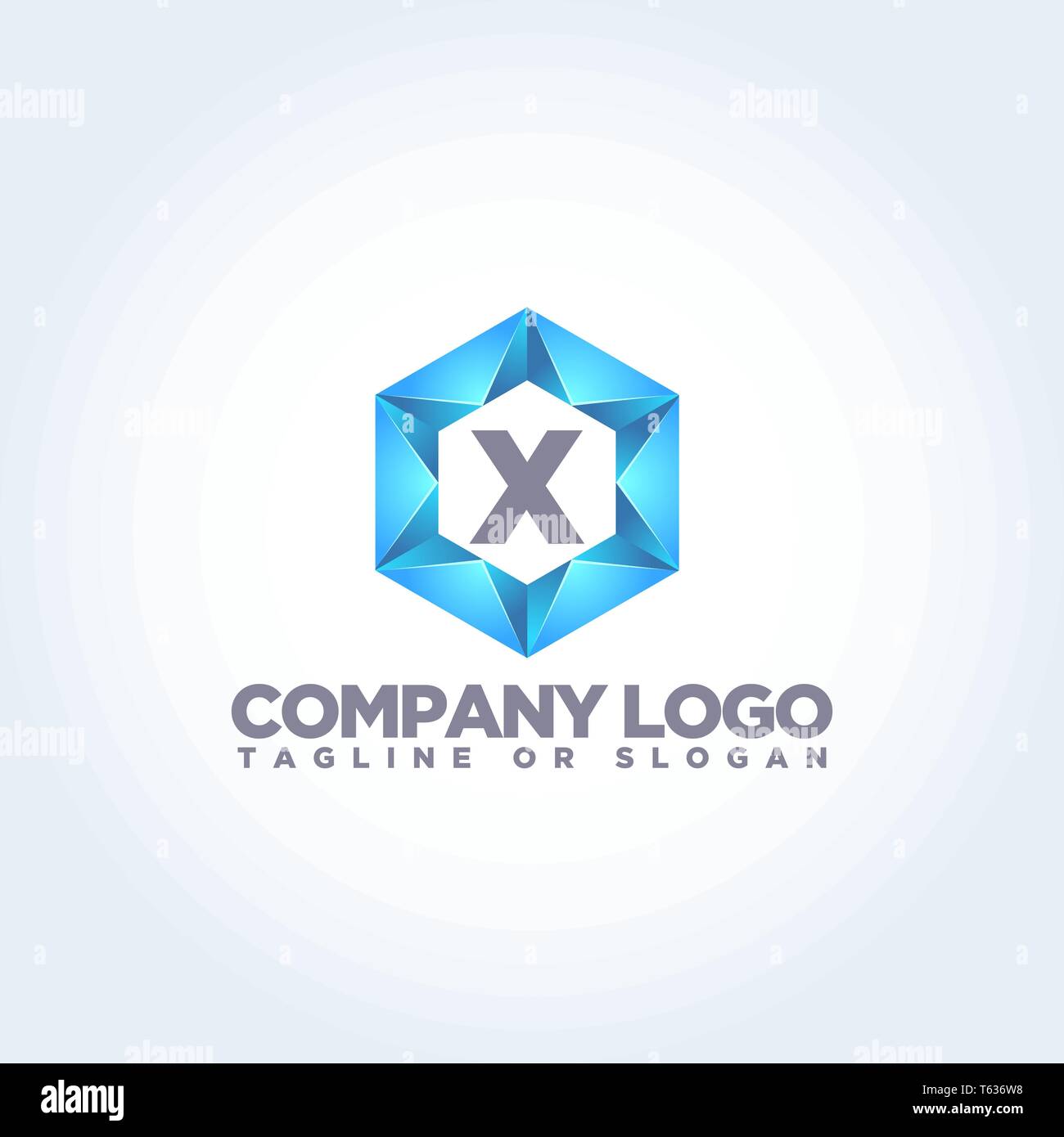 X LETTER MODERN LOGO TEMPLATE Stock Vector Image & Art - Alamy