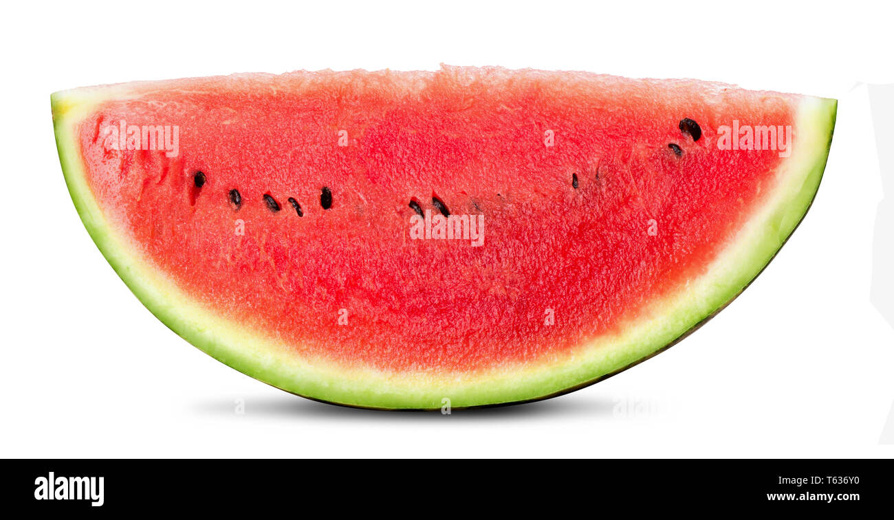 Texture of juicy pulp watermelon slices macro closeup isolated on a ...