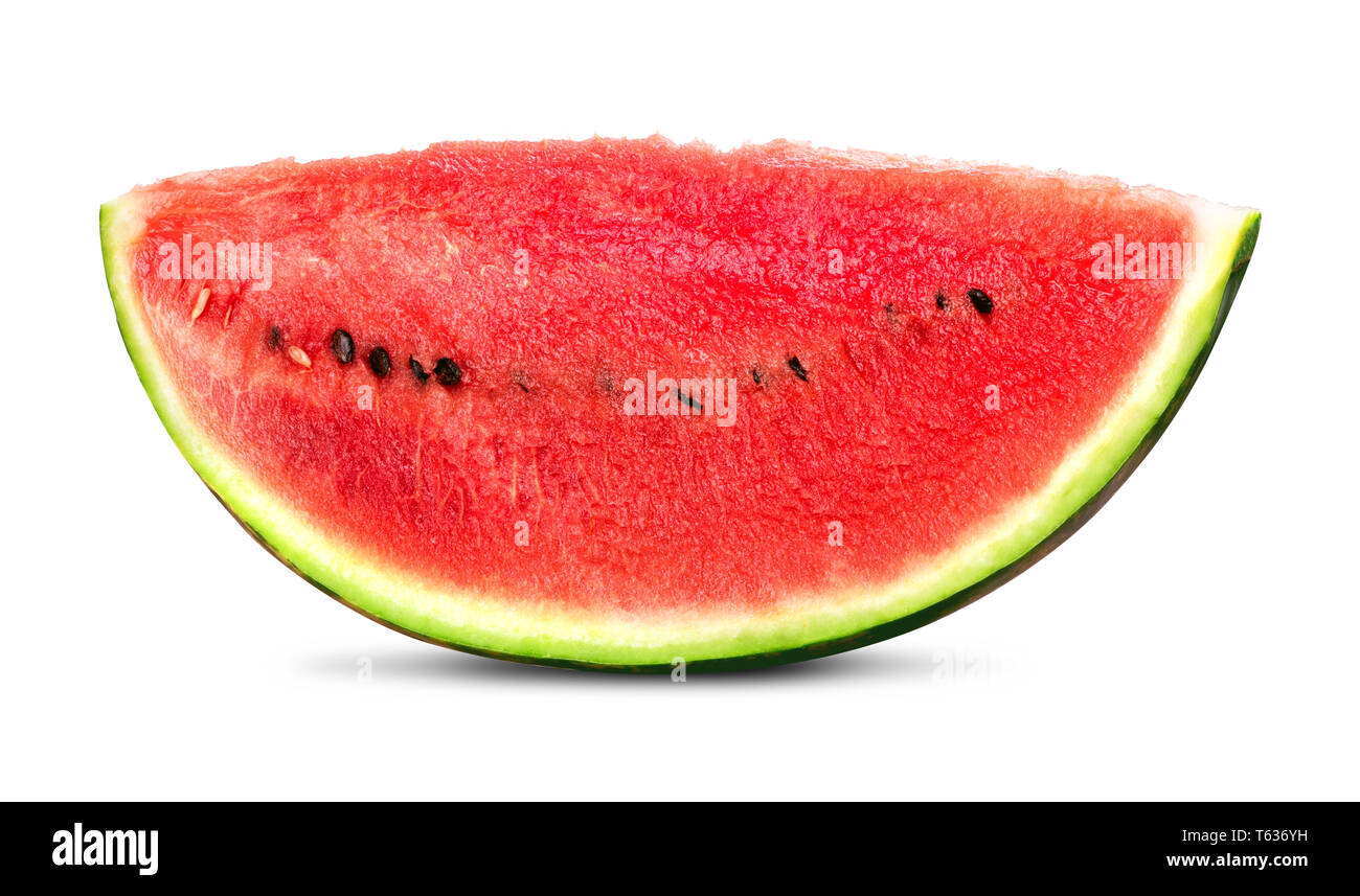 Texture of juicy pulp watermelon slices macro closeup isolated on a ...