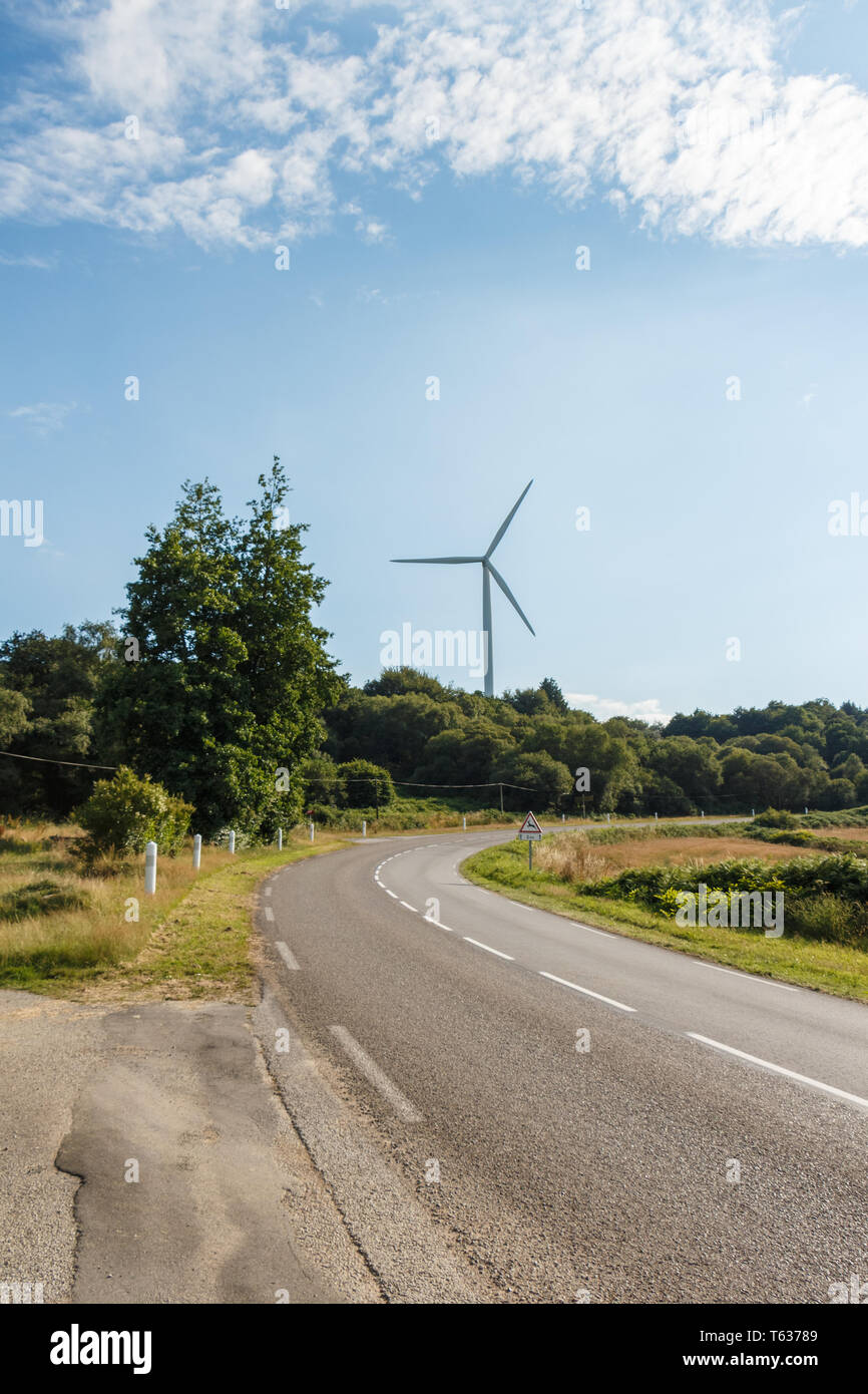 Road in the countryside in Brittany during summer Stock Photo - Alamy