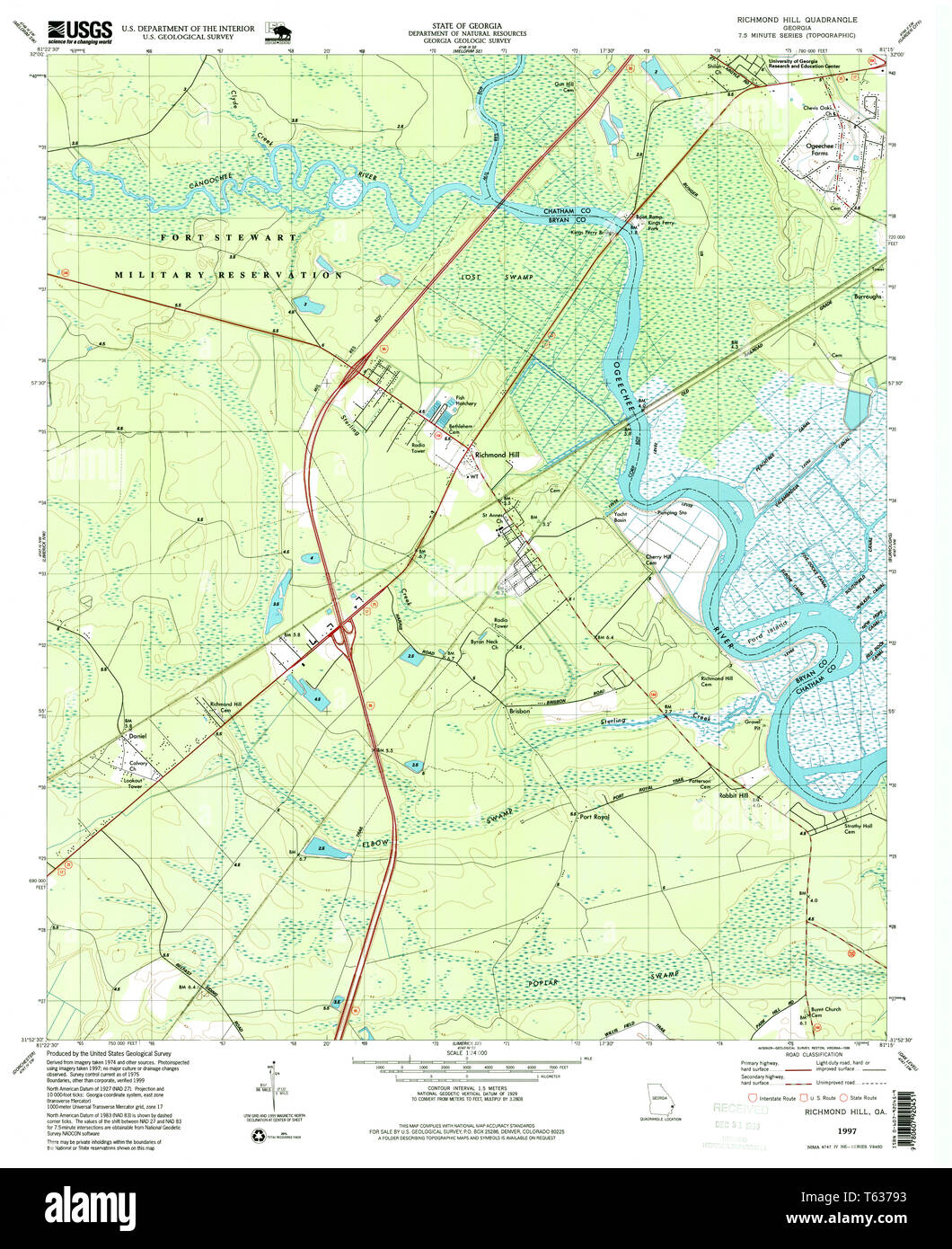 Map of richmond hill hi-res stock photography and images - Alamy
