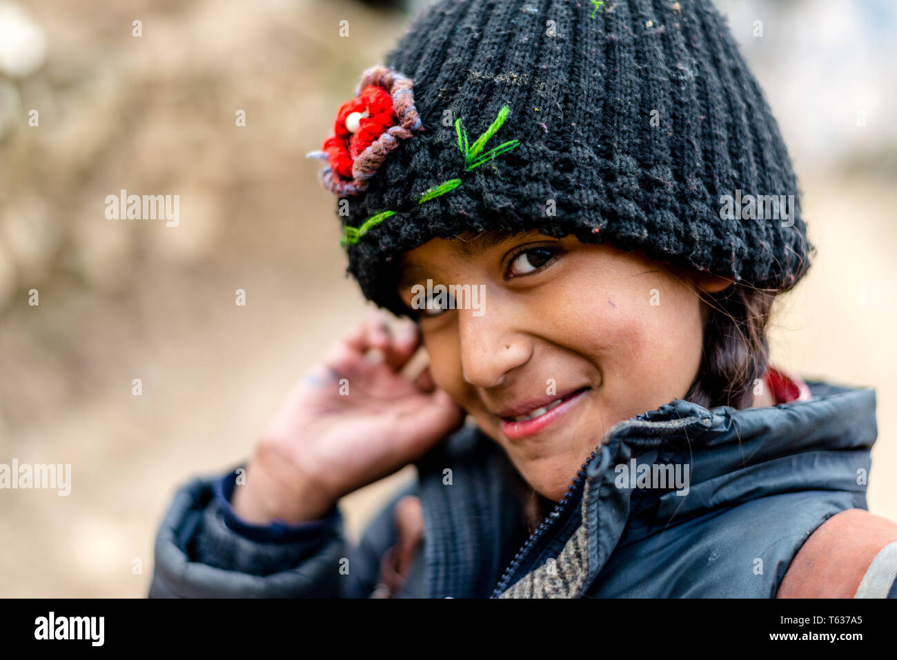 Kullu, Himachal Pradesh, India - March 01, 2019 : Portrait of himalayan ...