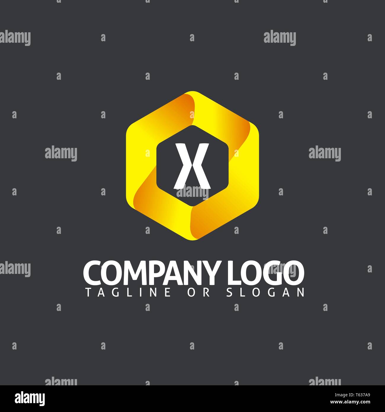 X LETTER MODERN LOGO TEMPLATE Stock Vector Image & Art - Alamy