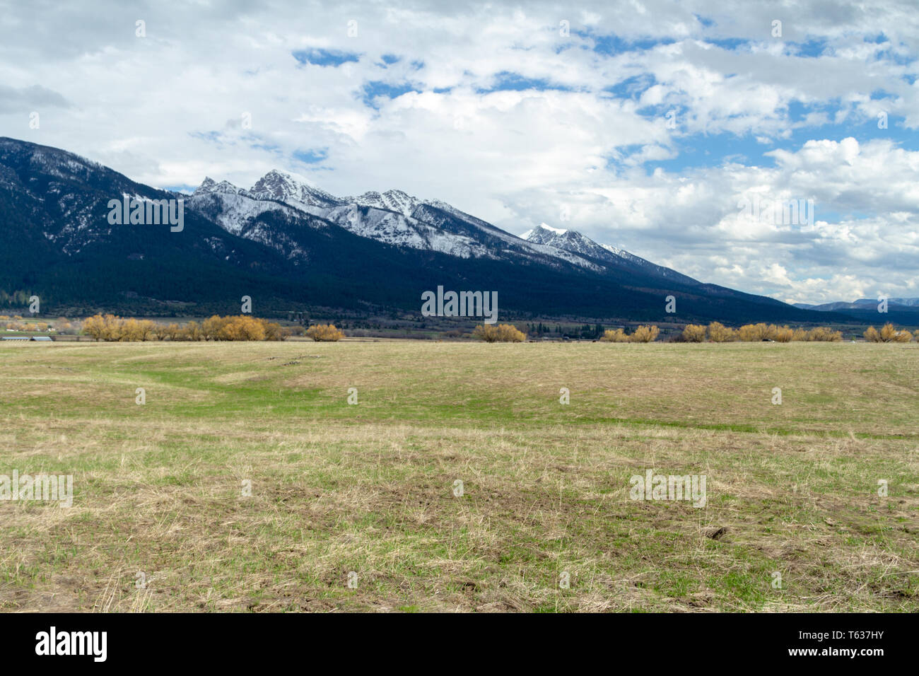 Mission Mountains, Mission Valley, Montana, Northern Rockies, USA Stock ...