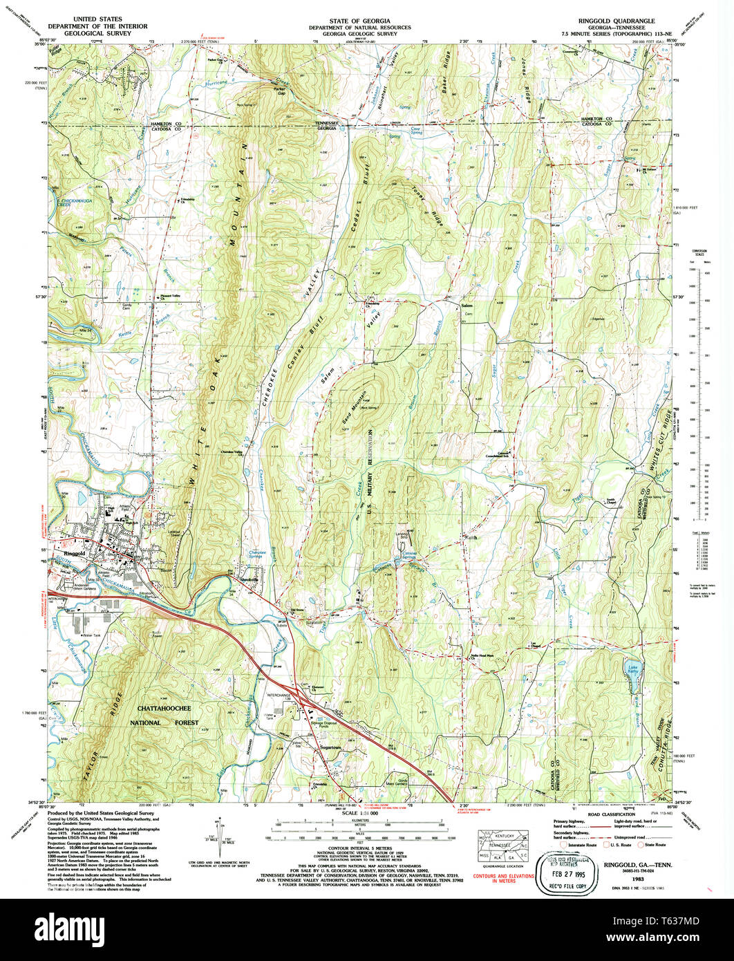 Map of ringgold hi-res stock photography and images - Alamy