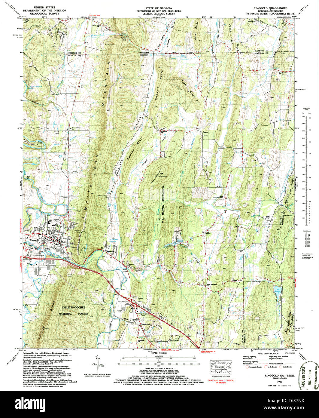 Map of ringgold hi-res stock photography and images - Alamy