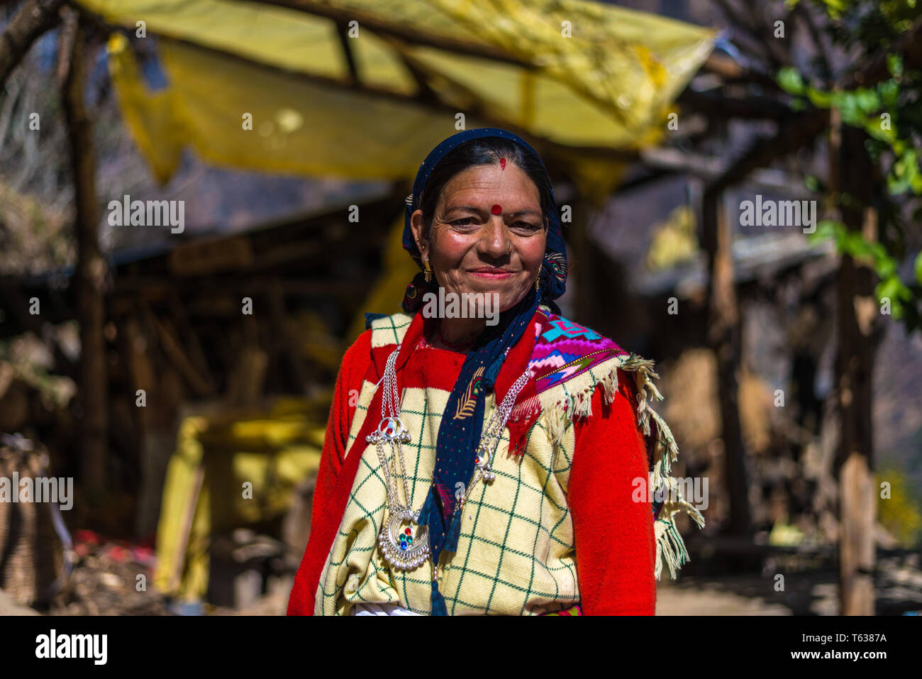 Kullu, Himachal Pradesh, India - February 23, 2019 : Portrait of ...