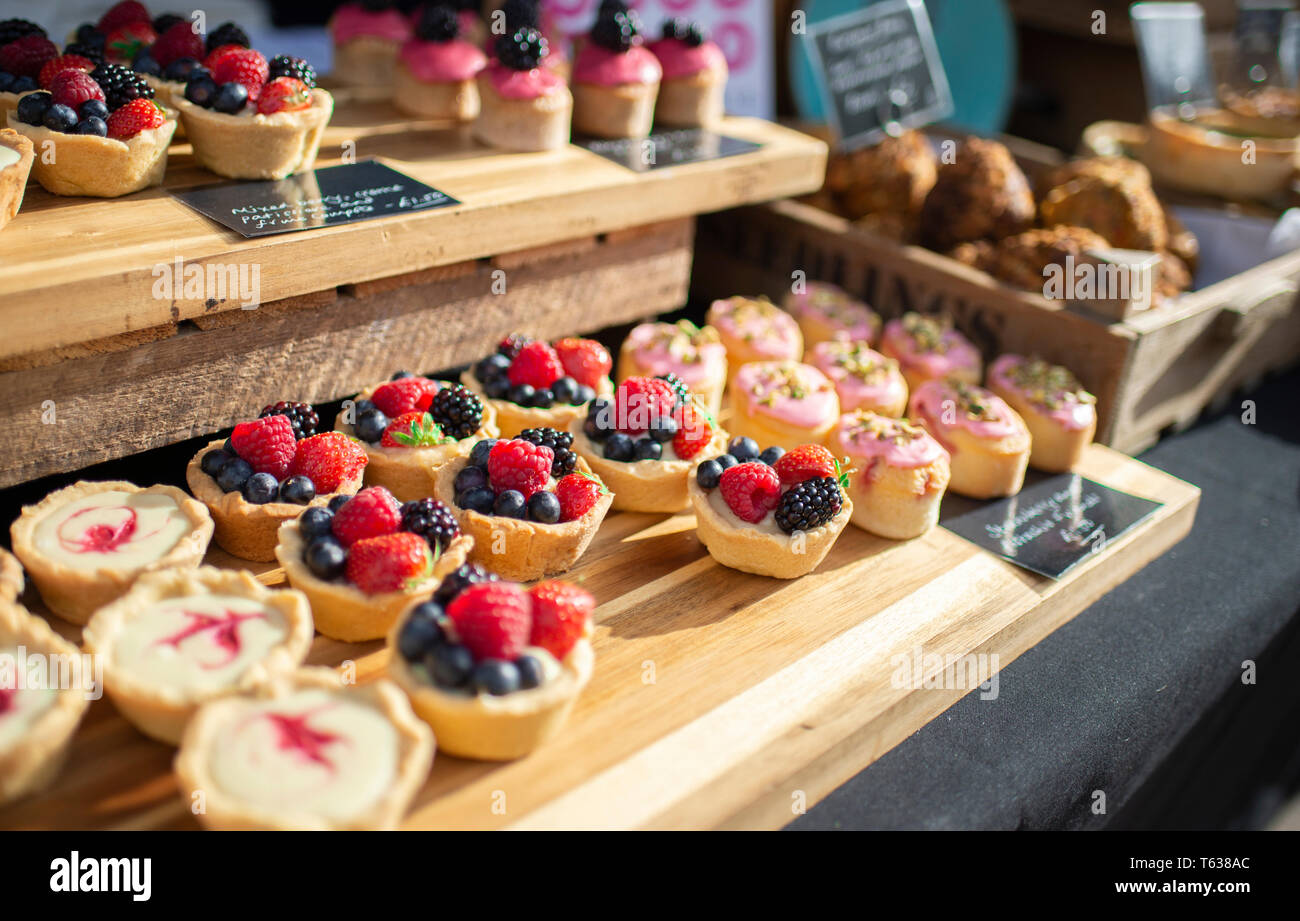 Fresh food market decorated hi-res stock photography and images - Alamy