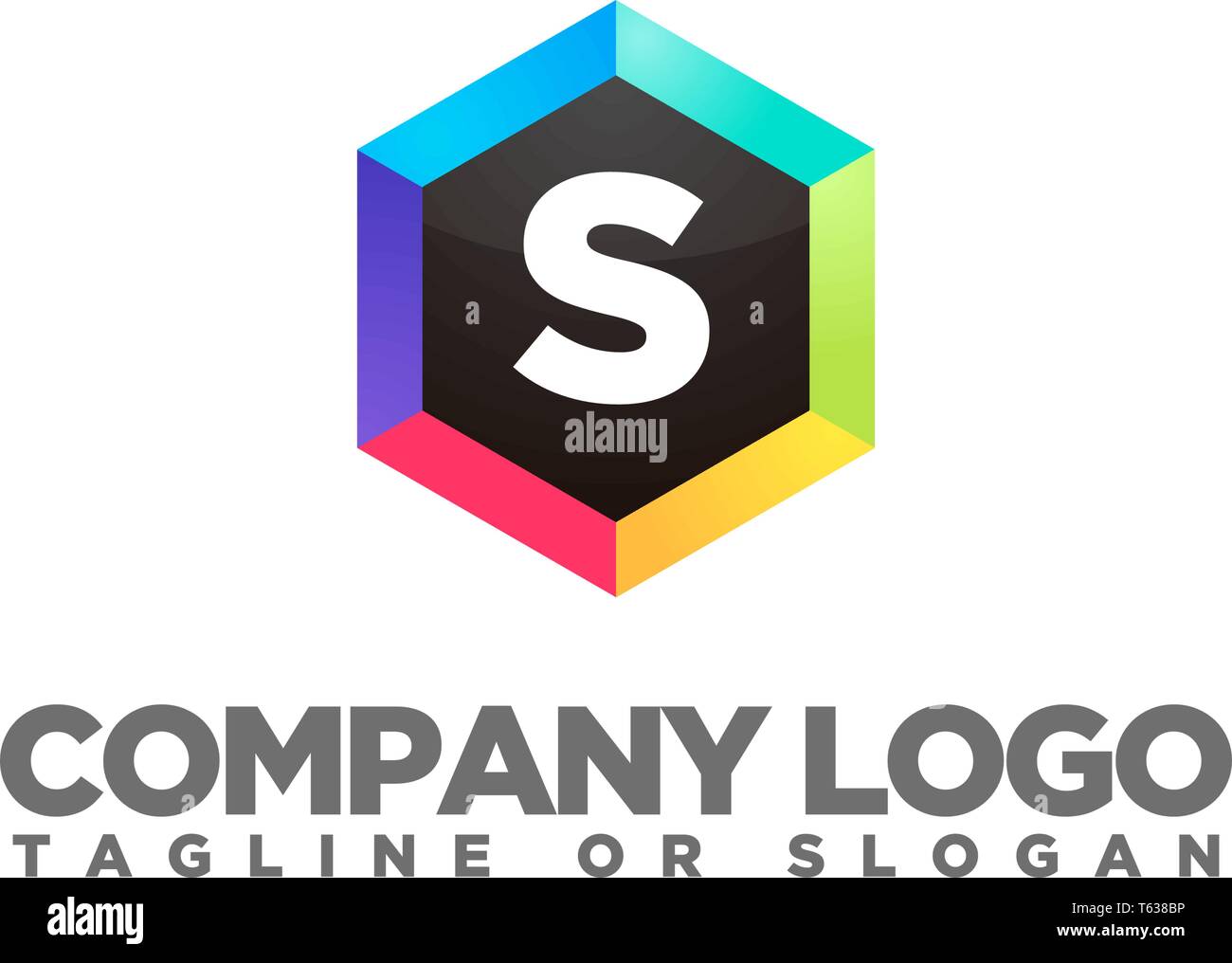 S LETTER MODERN LOGO TEMPLATE Stock Vector Image & Art - Alamy