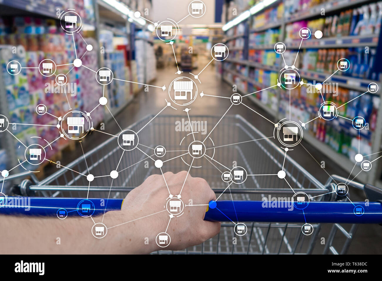 Franchise Distribution network Shop Retail Business Financial concept ...