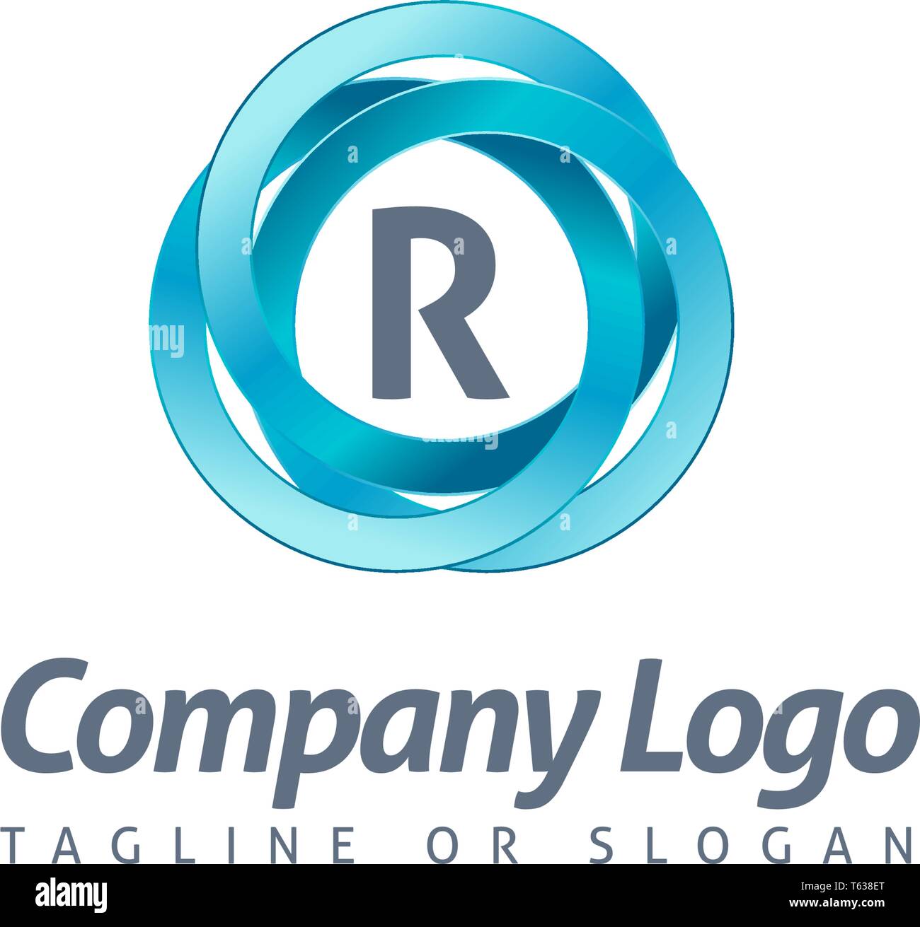 R LETTER MODERN LOGO TEMPLATE Stock Vector Image & Art - Alamy