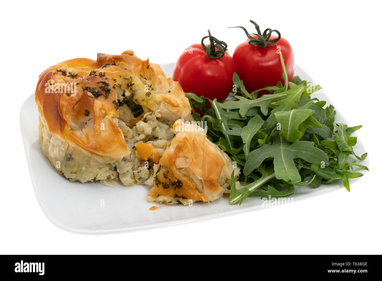 Homity pie - a pastry pie filled with mash potato, onions and cheese ...