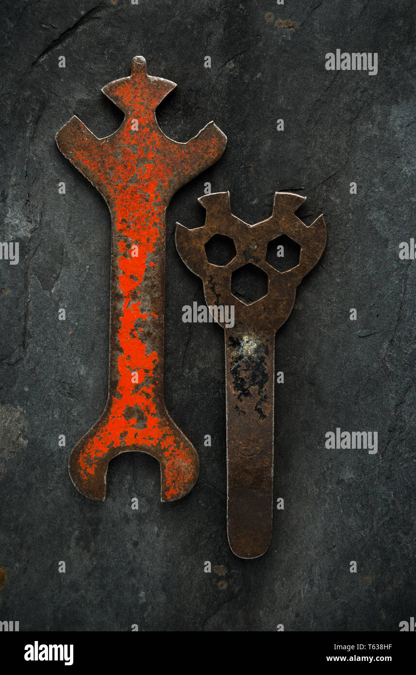 vintage rustic tools Stock Photo - Alamy