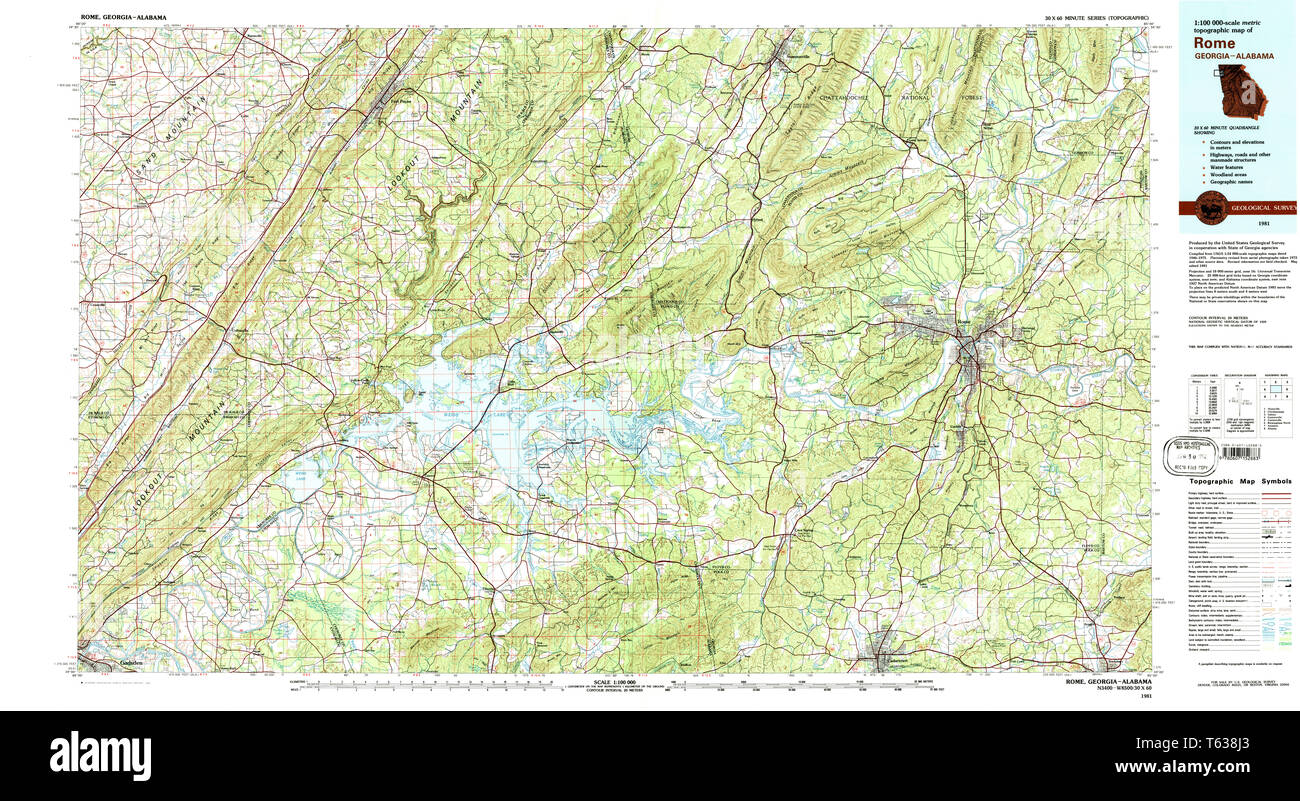 Map Of Rome Georgia High Resolution Stock Photography and Images - Alamy