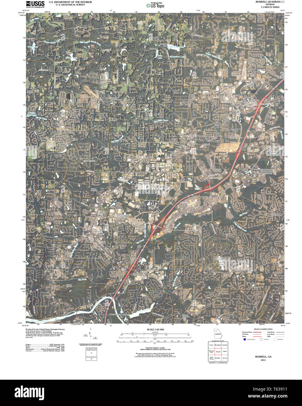 Roswell map hi-res stock photography and images - Alamy