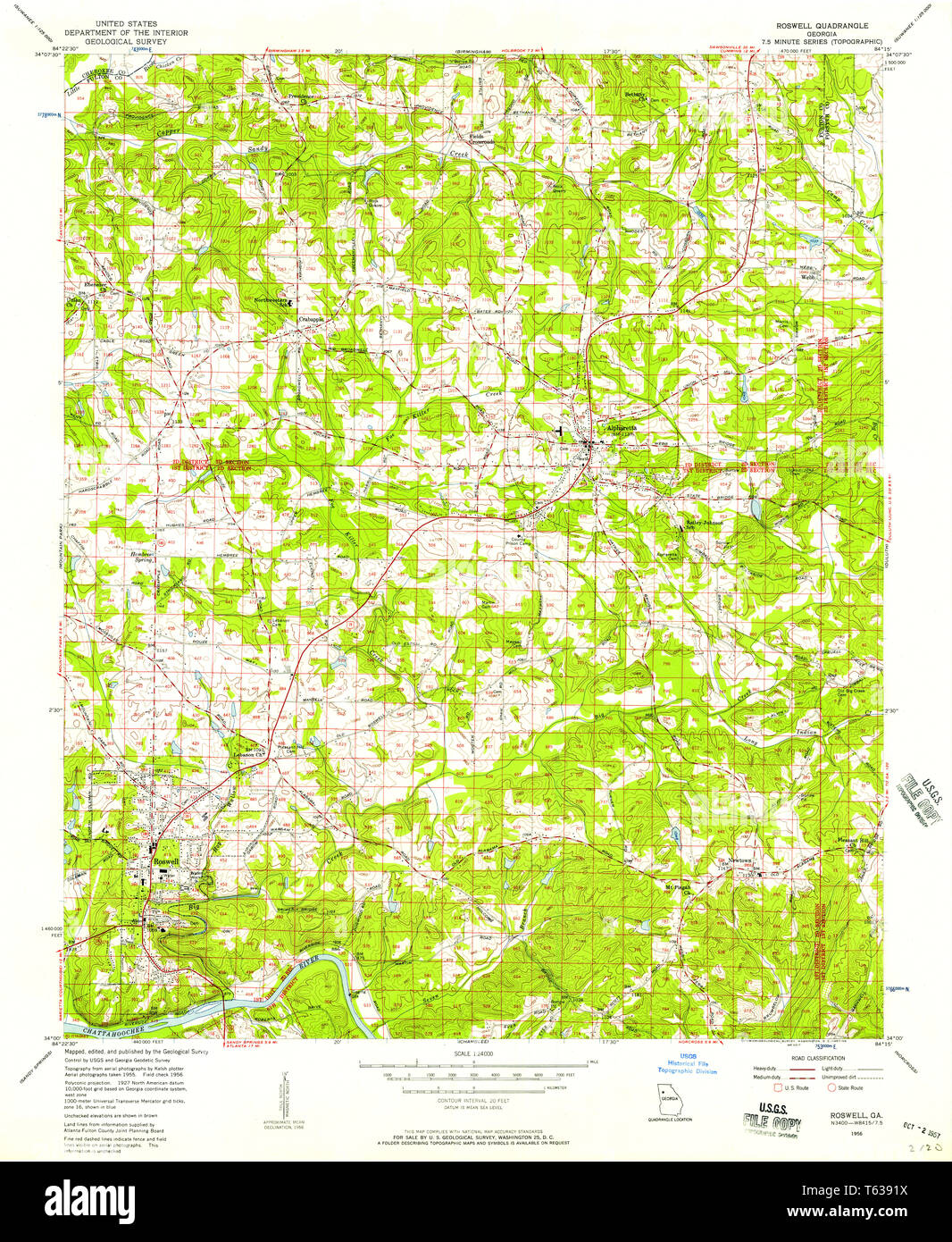 Roswell map hi-res stock photography and images - Alamy