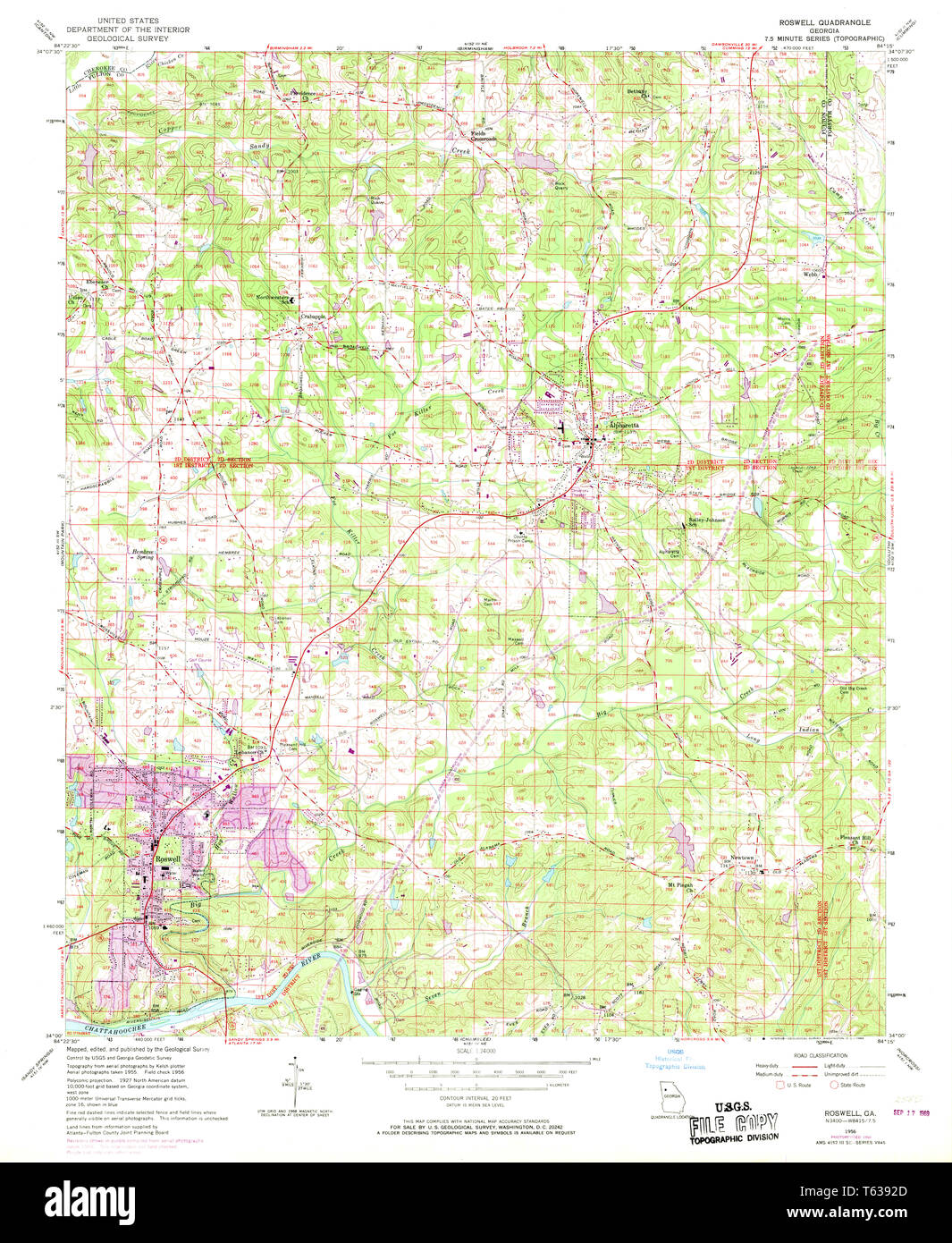 Roswell map hi-res stock photography and images - Alamy