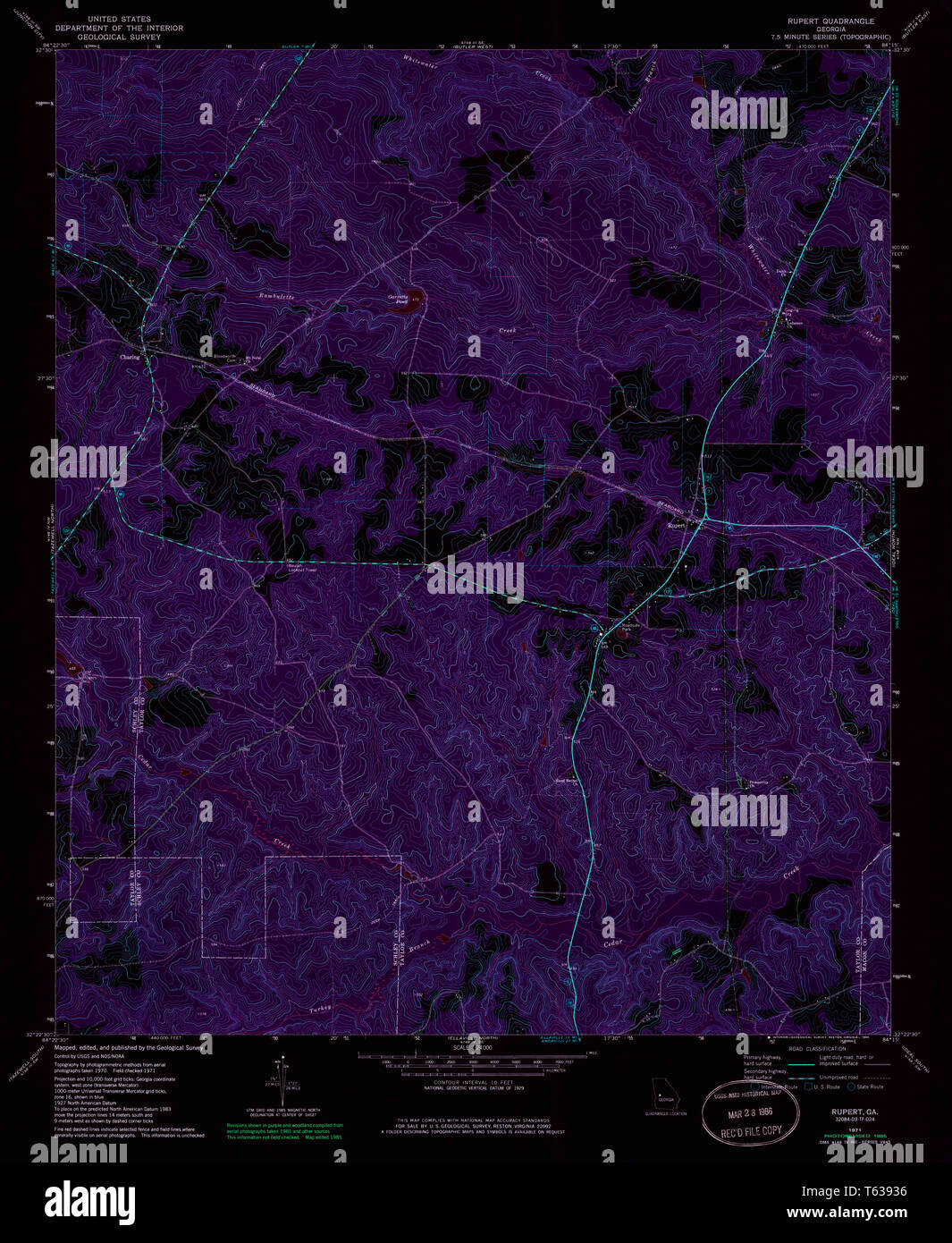 Map of rupert hi-res stock photography and images - Alamy