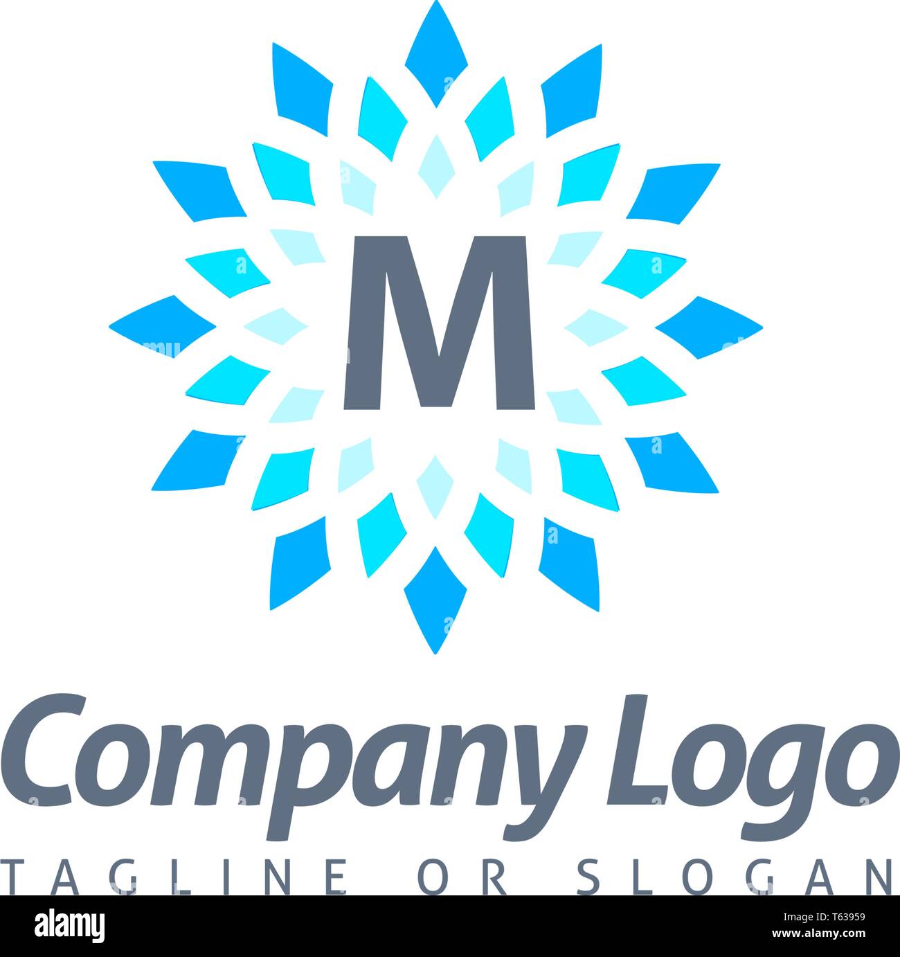 M LETTER MODERN LOGO TEMPLATE Stock Vector Image & Art - Alamy