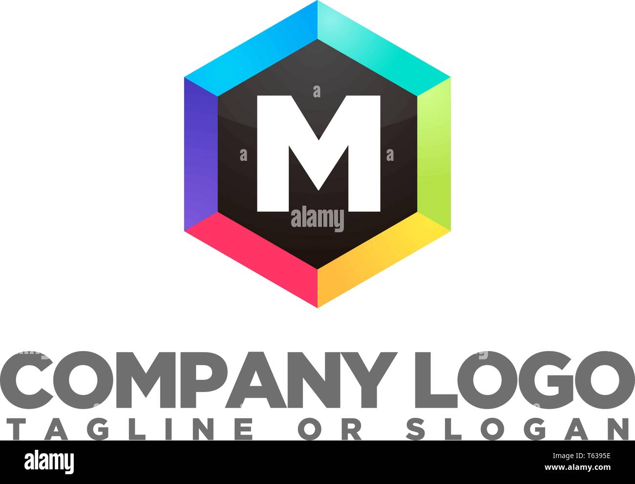 M LETTER MODERN LOGO TEMPLATE Stock Vector Image & Art - Alamy