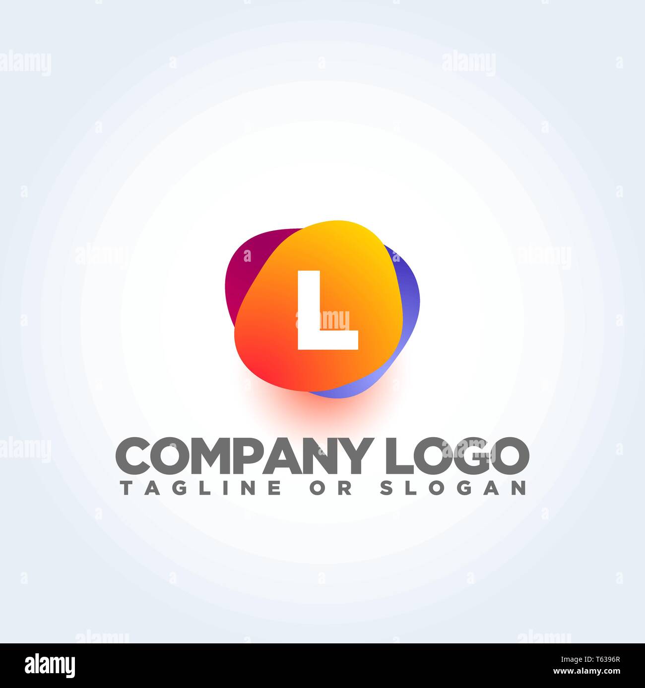 L LETTER MODERN LOGO TEMPLATE Stock Vector Image & Art - Alamy