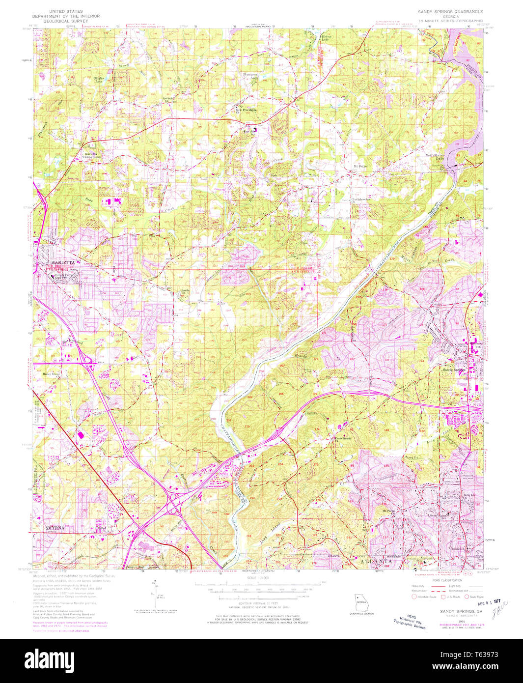 Map of sandy Cut Out Stock Images & Pictures - Alamy