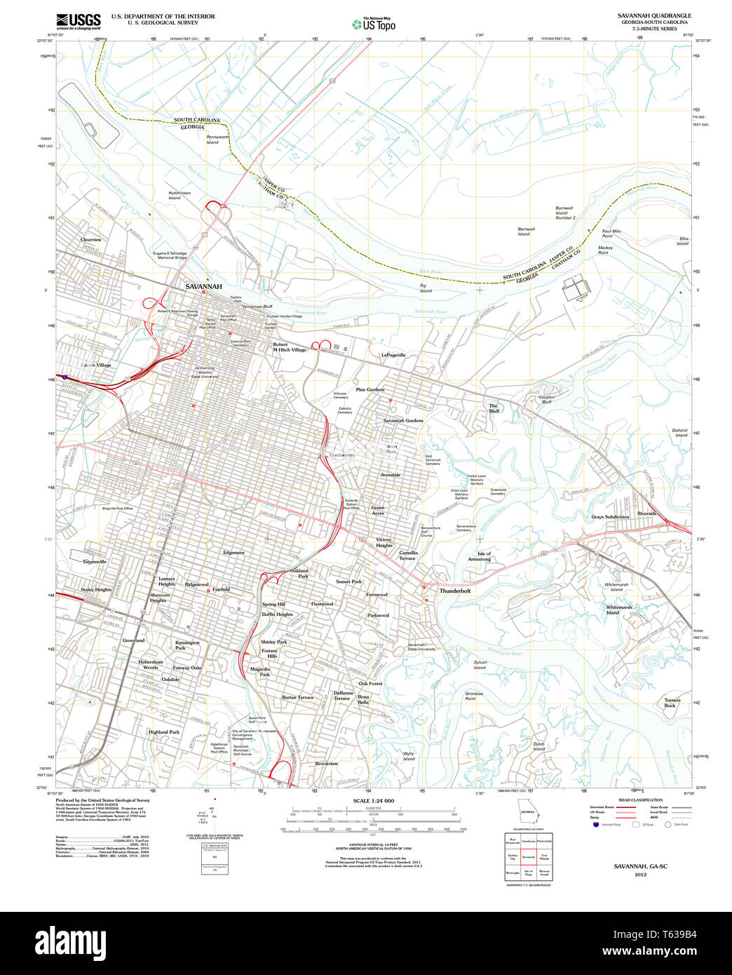Topographic map georgia hi-res stock photography and images - Alamy
