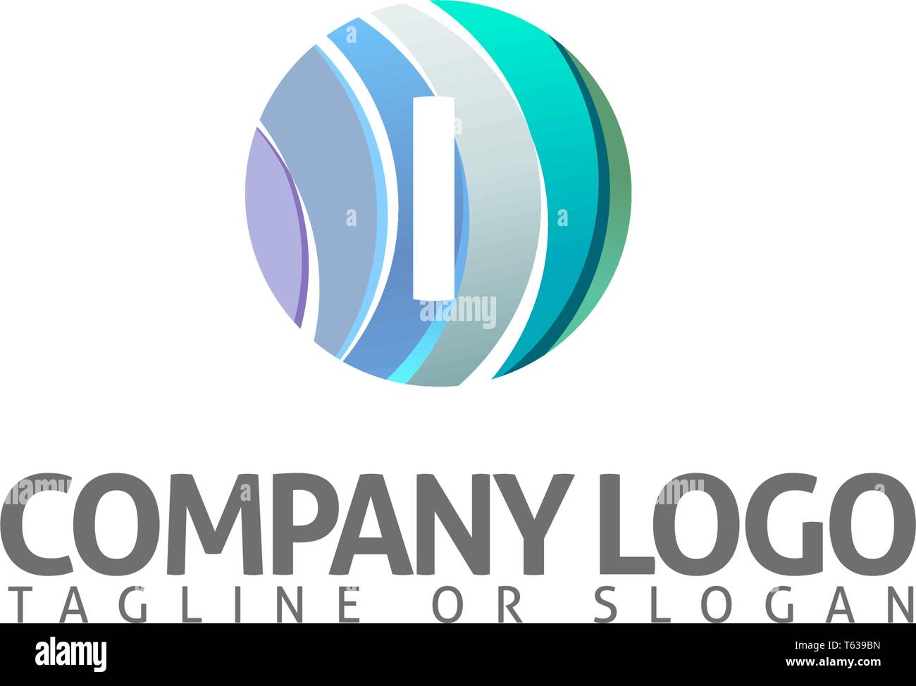 I LETTER MODERN LOGO TEMPLATE Stock Vector Image & Art - Alamy