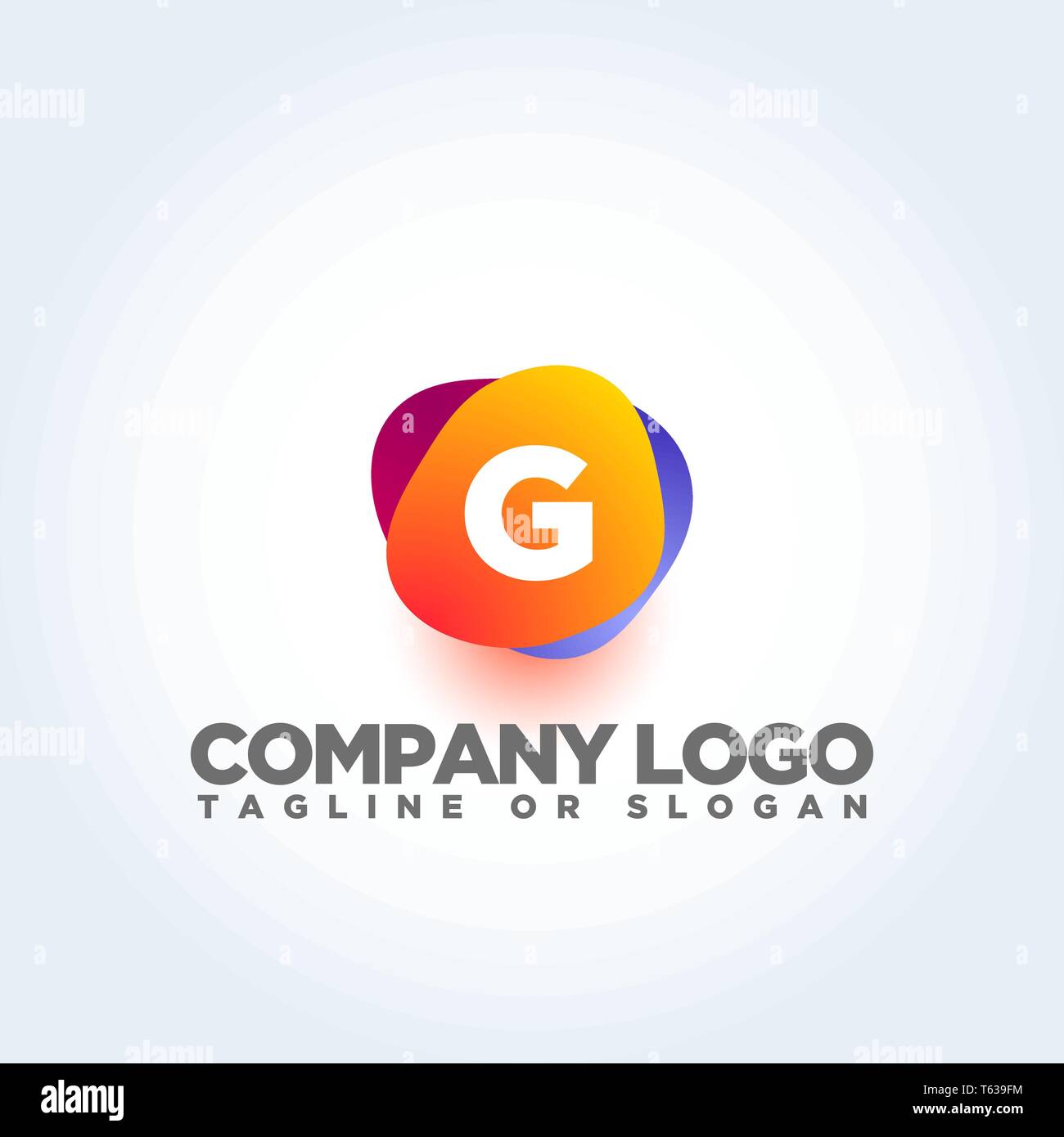 G LETTER MODERN LOGO TEMPLATE Stock Vector Image & Art - Alamy