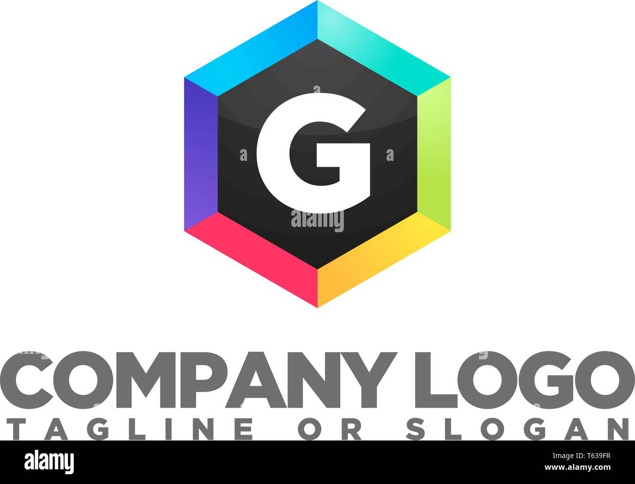 G LETTER MODERN LOGO TEMPLATE Stock Vector Image & Art - Alamy