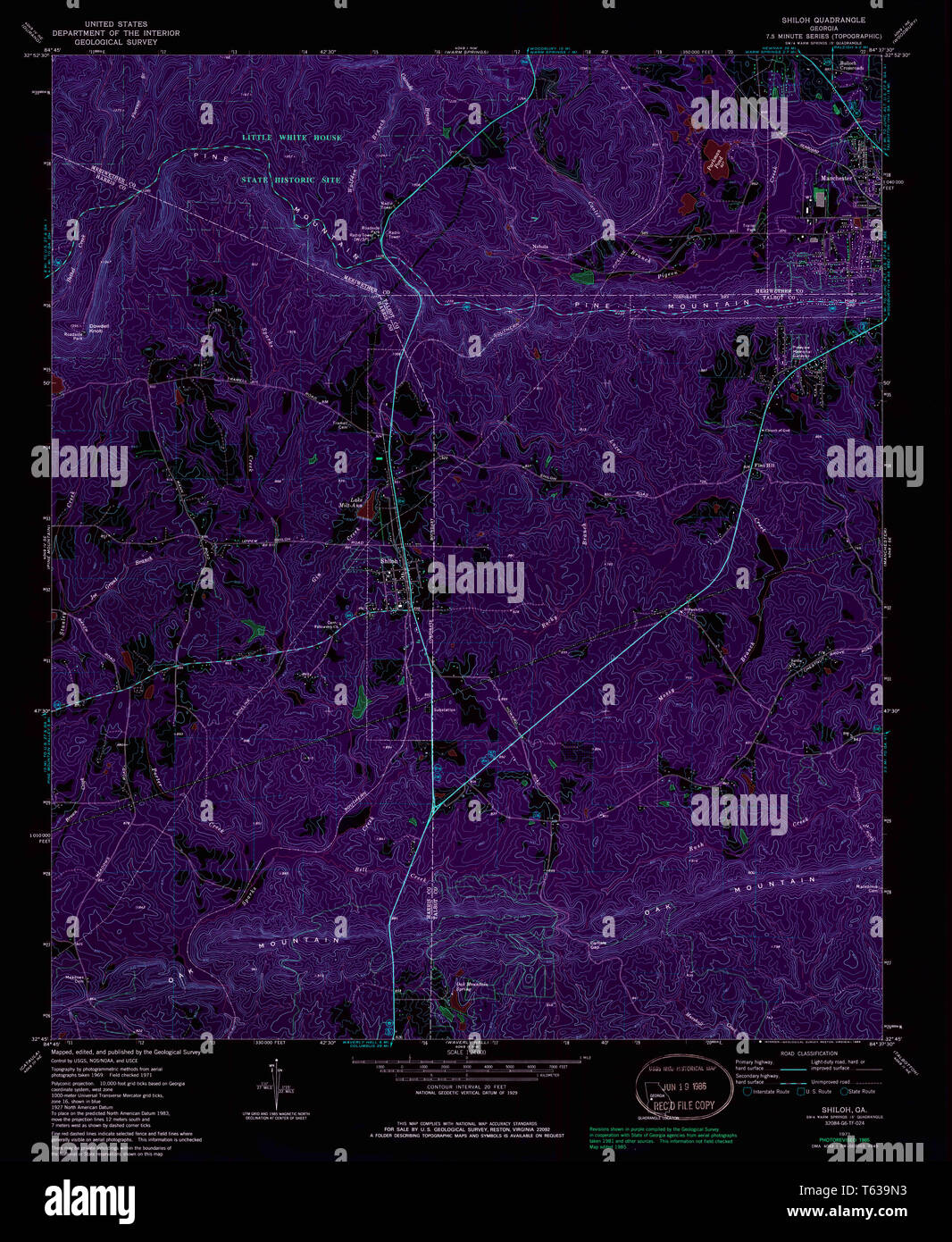 Shiloh map hi-res stock photography and images - Alamy