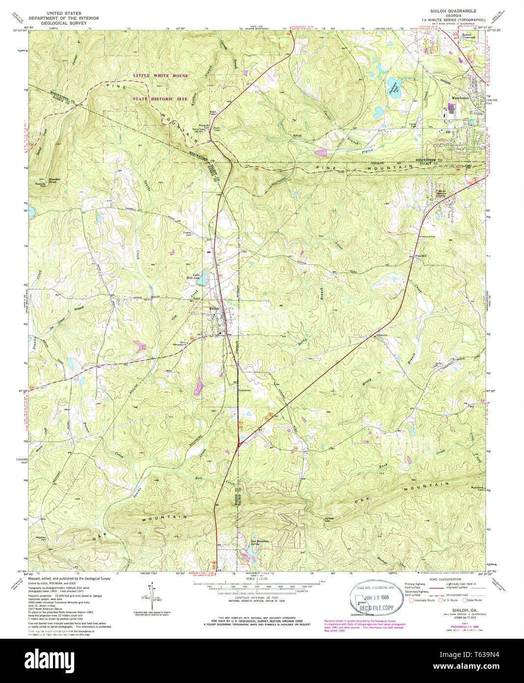 Shiloh map Cut Out Stock Images & Pictures - Alamy