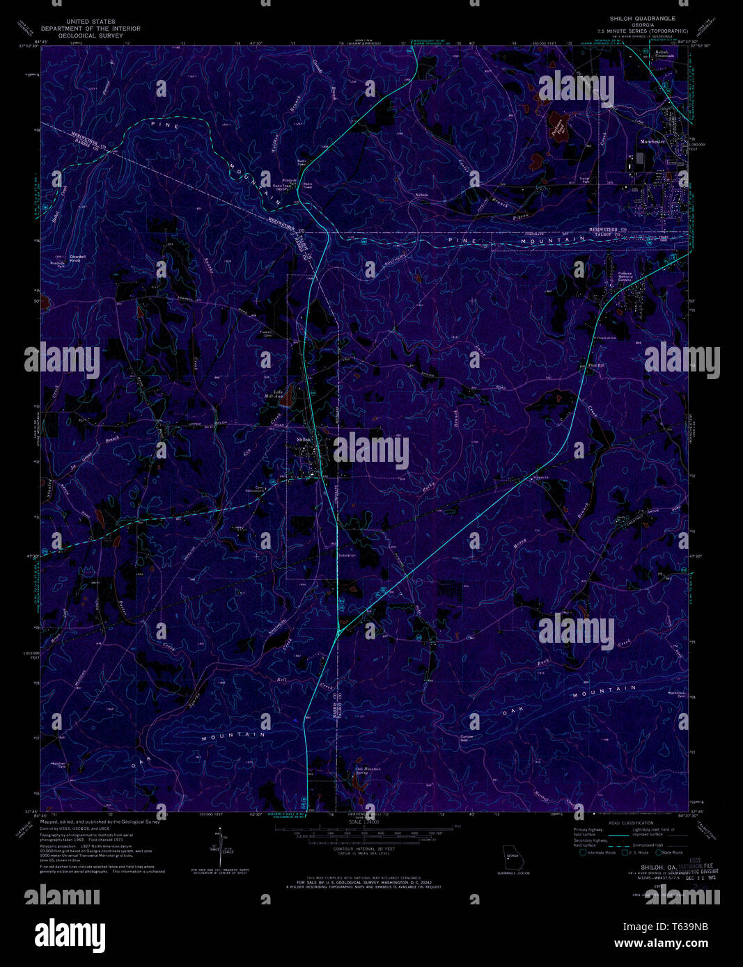 Map of shiloh hi-res stock photography and images - Alamy