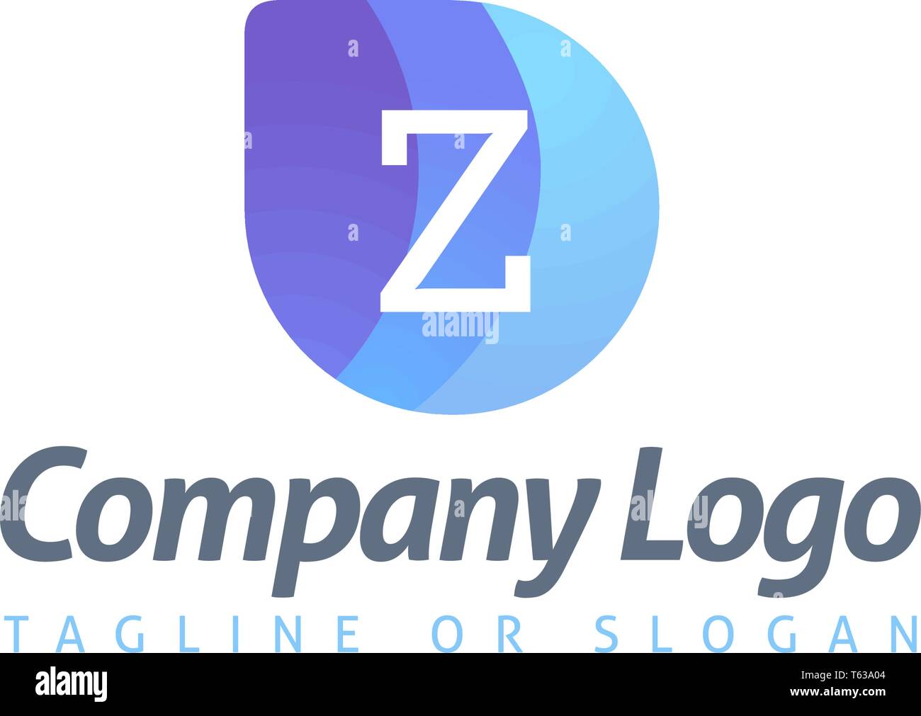 LETTER MODERN LOGO TEMPLATE Stock Vector Image & Art - Alamy