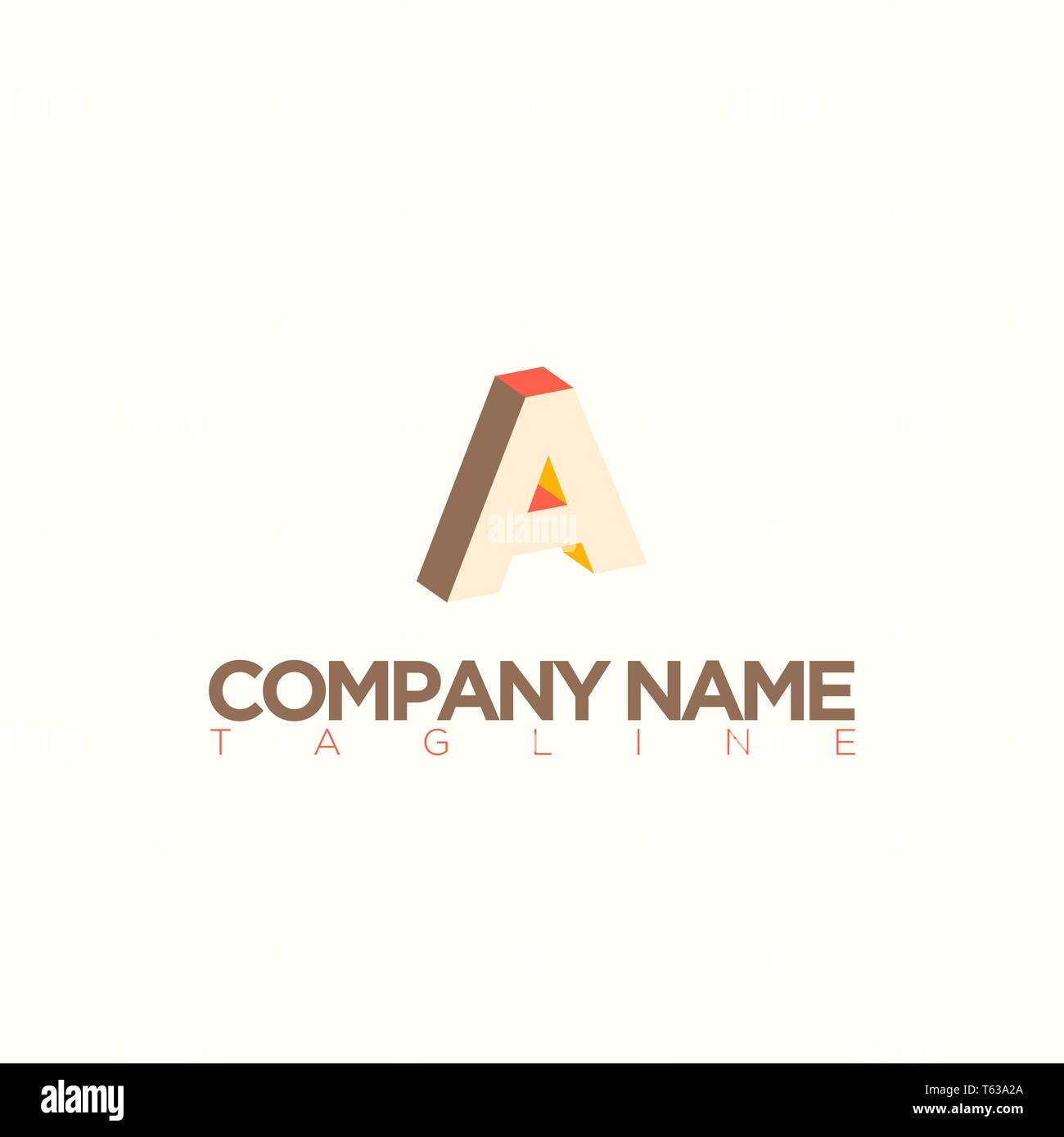 A LETTER MODERN LOGO TEMPLATE Stock Vector Image & Art - Alamy