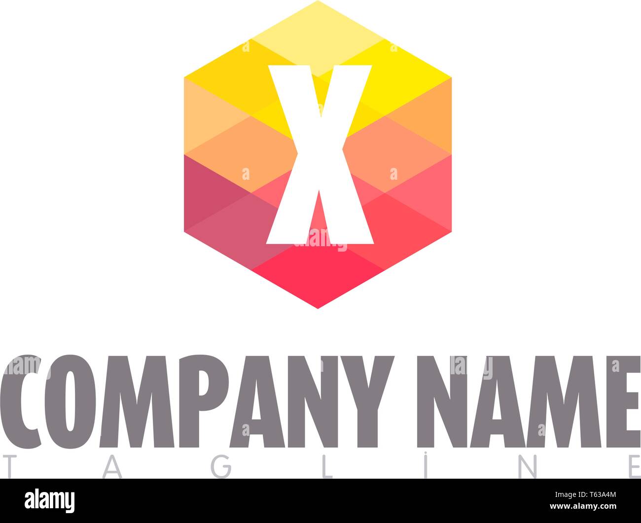 X LETTER MODERN LOGO TEMPLATE Stock Vector Image & Art - Alamy
