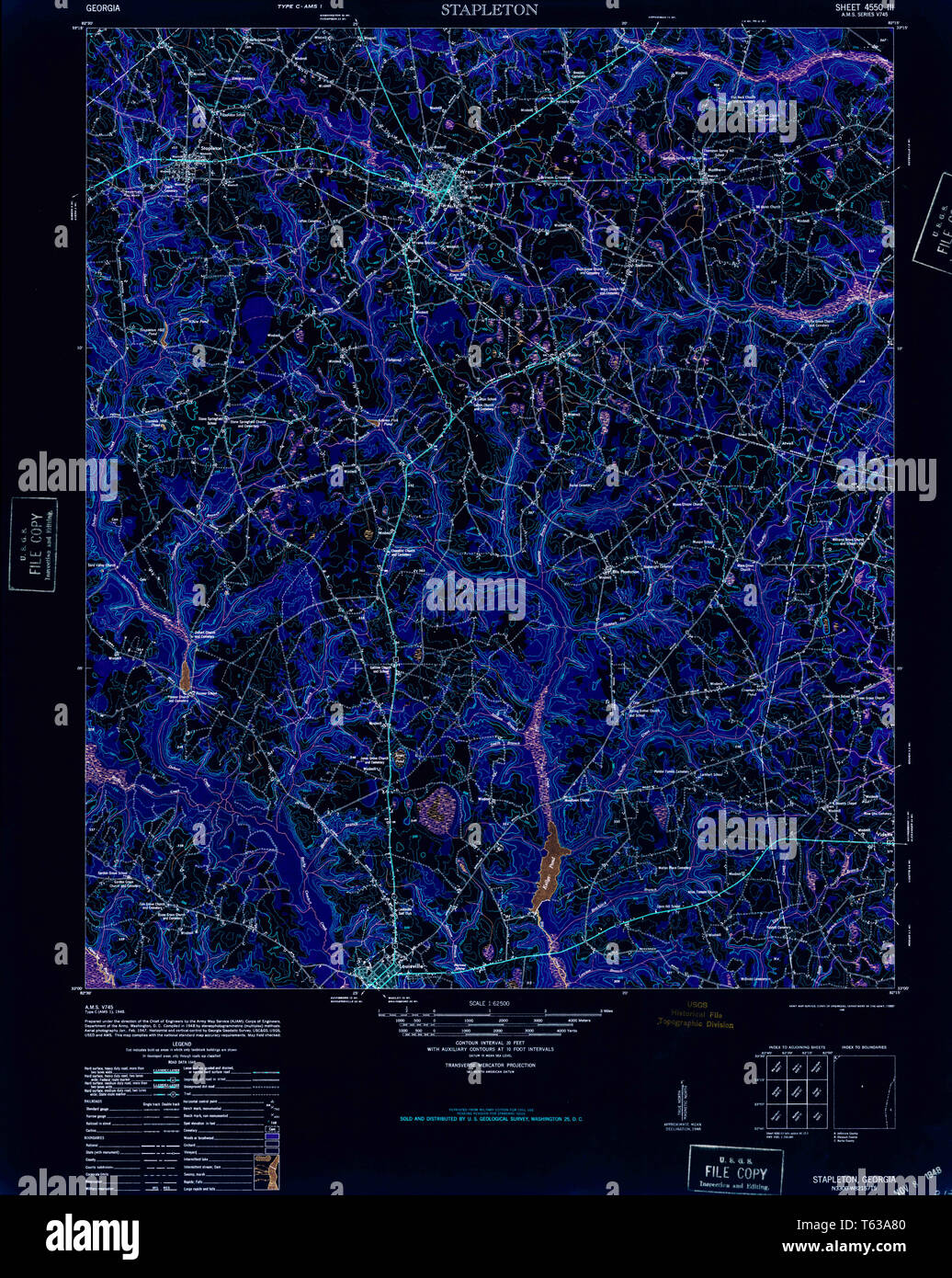 Stapleton map hi-res stock photography and images - Alamy