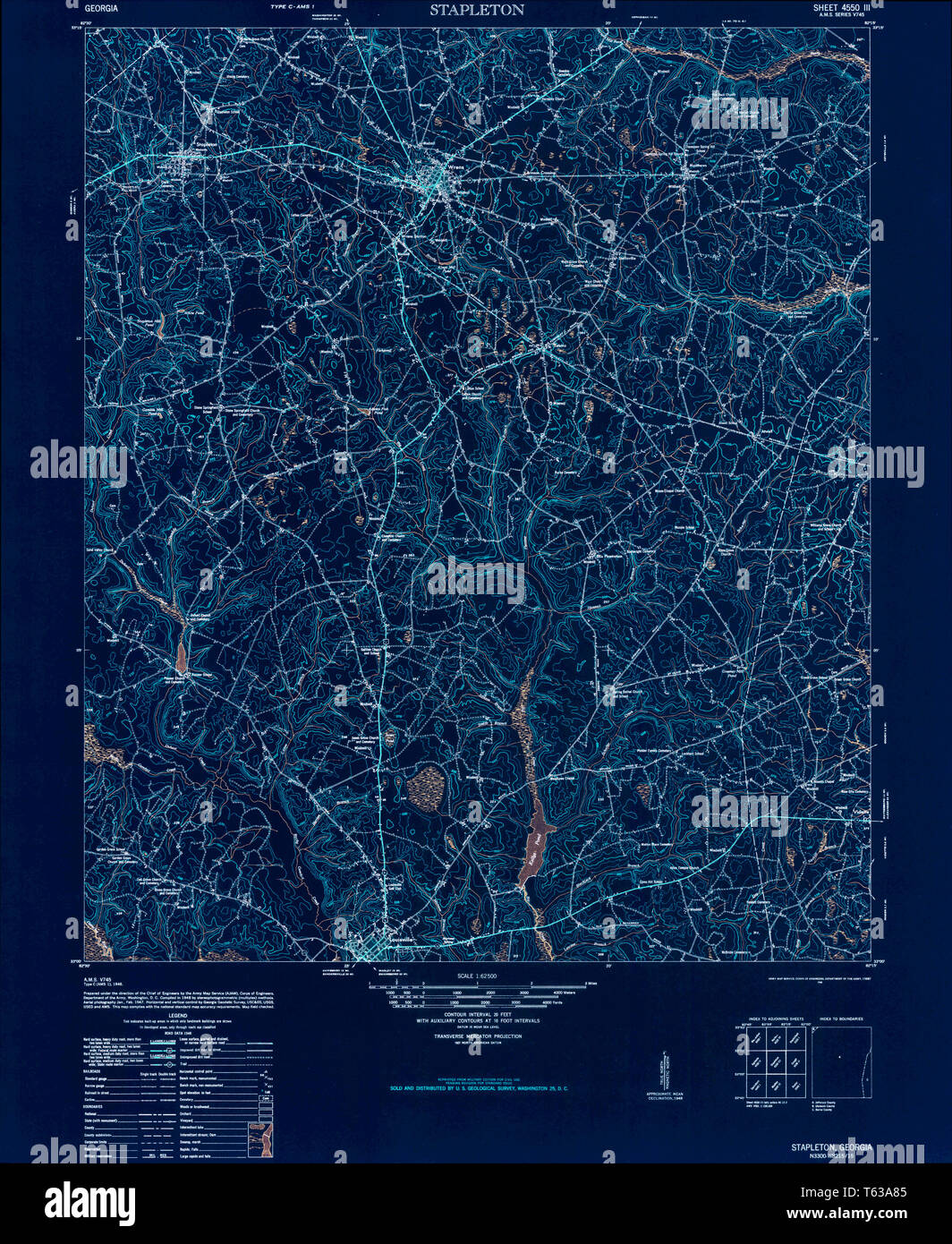 Stapleton map hi-res stock photography and images - Alamy