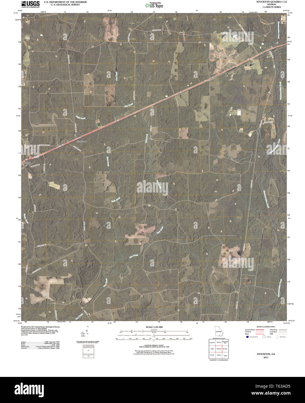 Map of stockton hi-res stock photography and images - Alamy