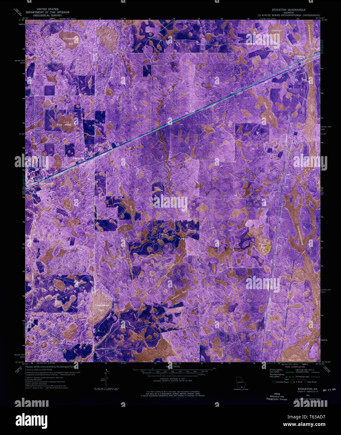 Stockton georgia map hi-res stock photography and images - Alamy