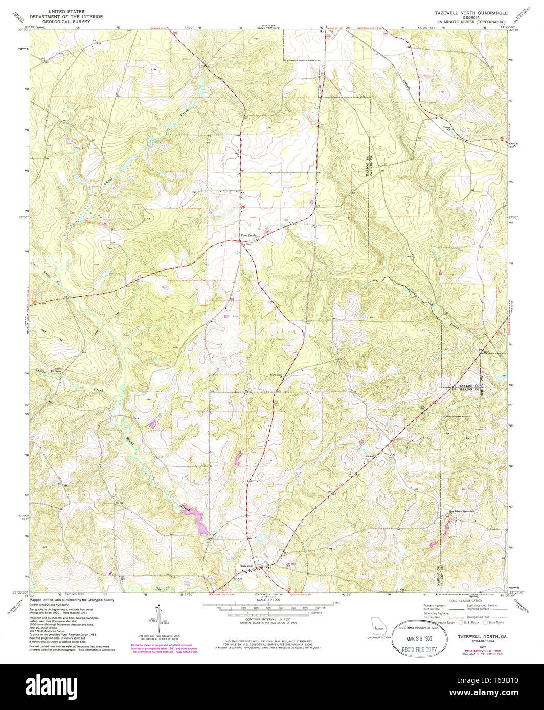 Tazewell map Cut Out Stock Images & Pictures - Alamy