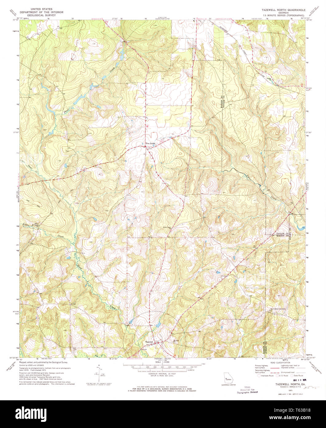 Map of tazewell hi-res stock photography and images - Alamy