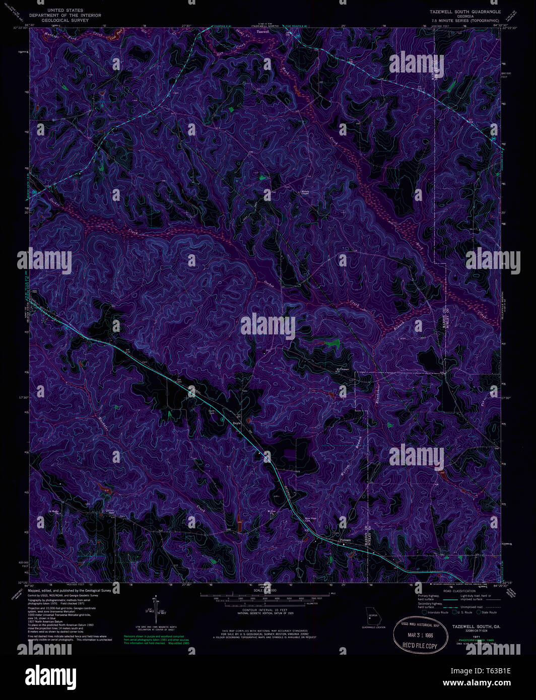 Map of tazewell hi-res stock photography and images - Alamy