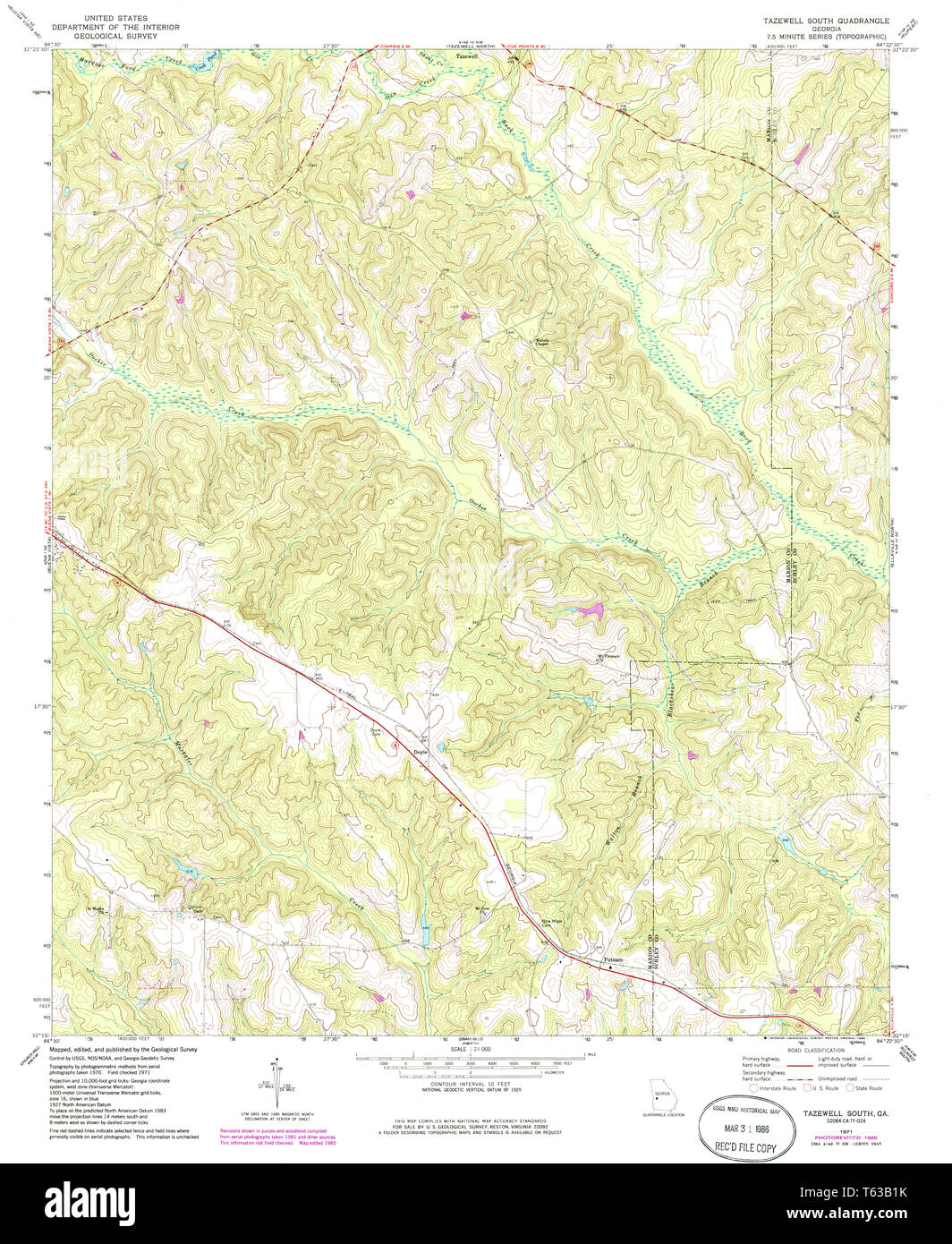 Map of tazewell hi-res stock photography and images - Alamy