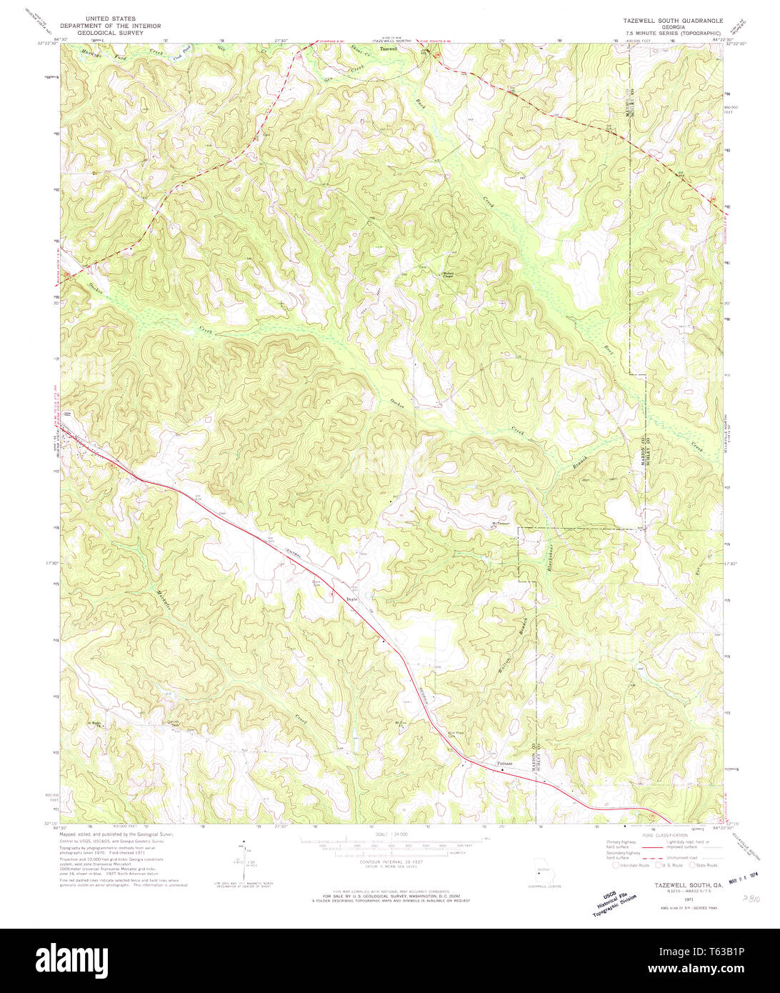 Map of tazewell hi-res stock photography and images - Alamy