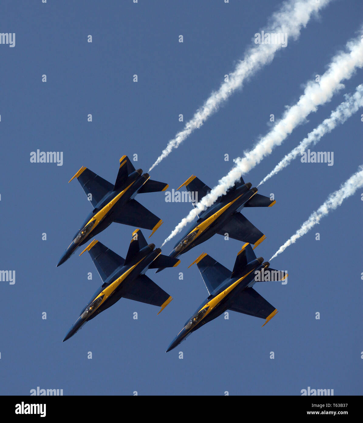 The U.S. Navy Flight Demonstration Squadron, the Blue Angels, perform ...
