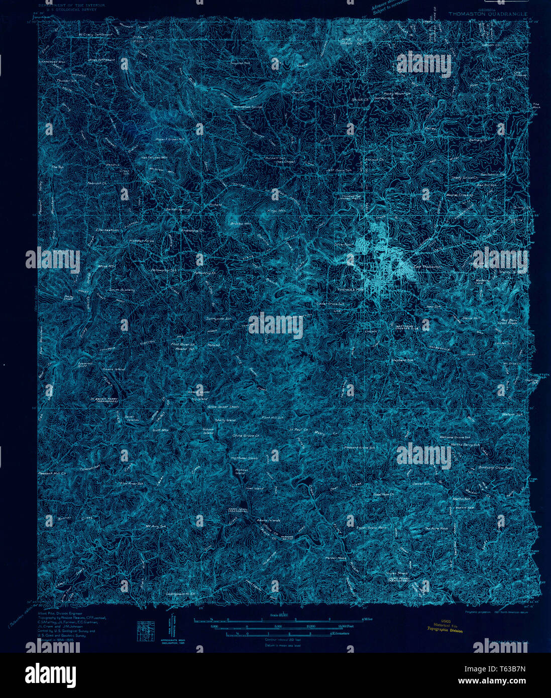 Thomaston georgia map hi-res stock photography and images - Alamy