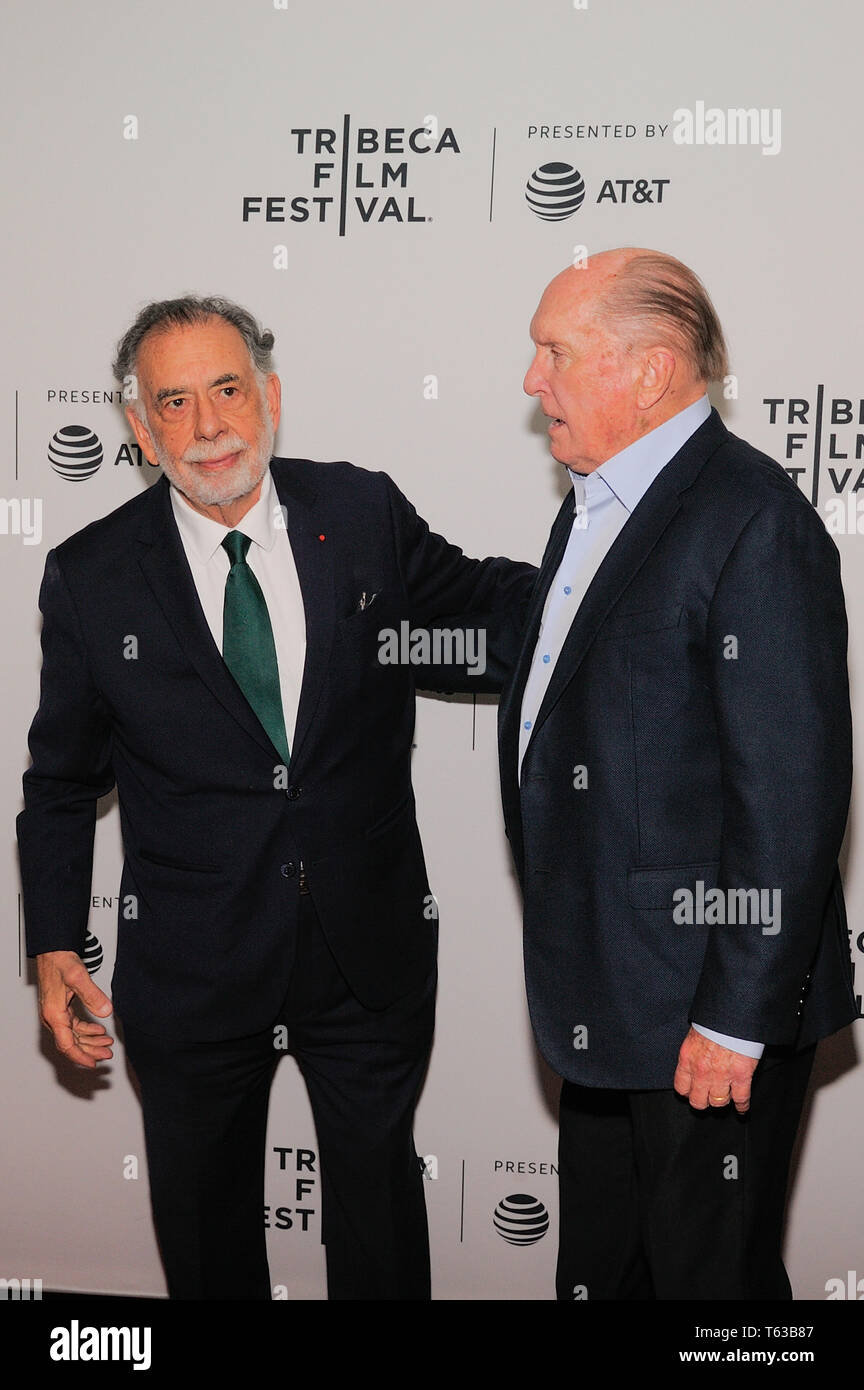 NEW YORK, NY - APRIL 28: Francis Ford Coppola, Robert Duvall and Steven ...