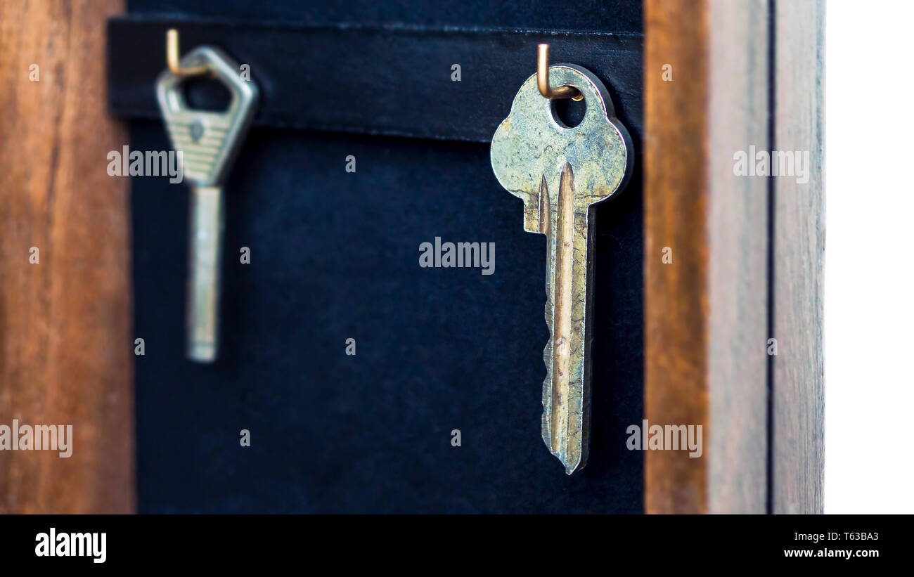 Property keys hooks hi-res stock photography and images - Alamy